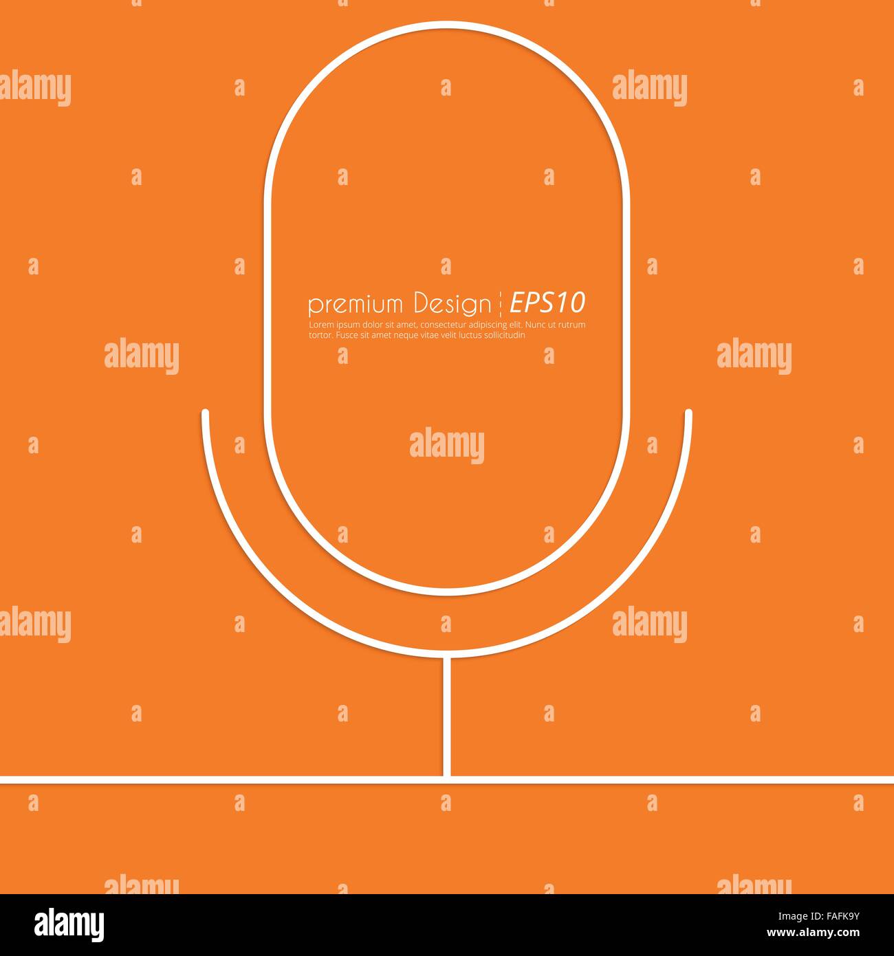 Vector illustration of a linear microphone icon Stock Vector Image ...