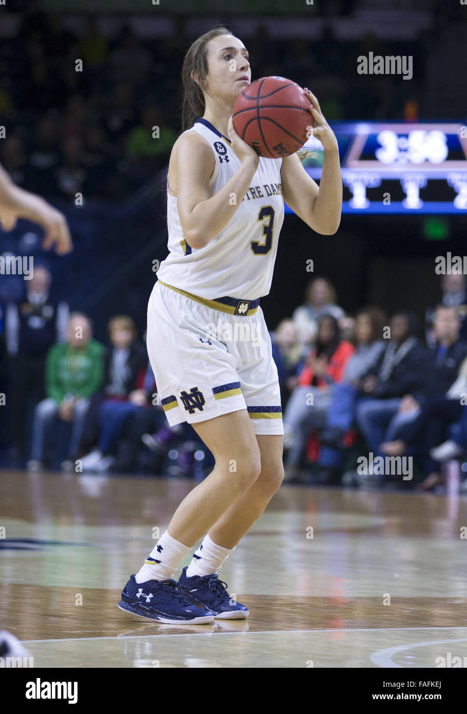 South Bend, Indiana, USA. 28th Dec, 2015. Notre Dame guard Marina ...