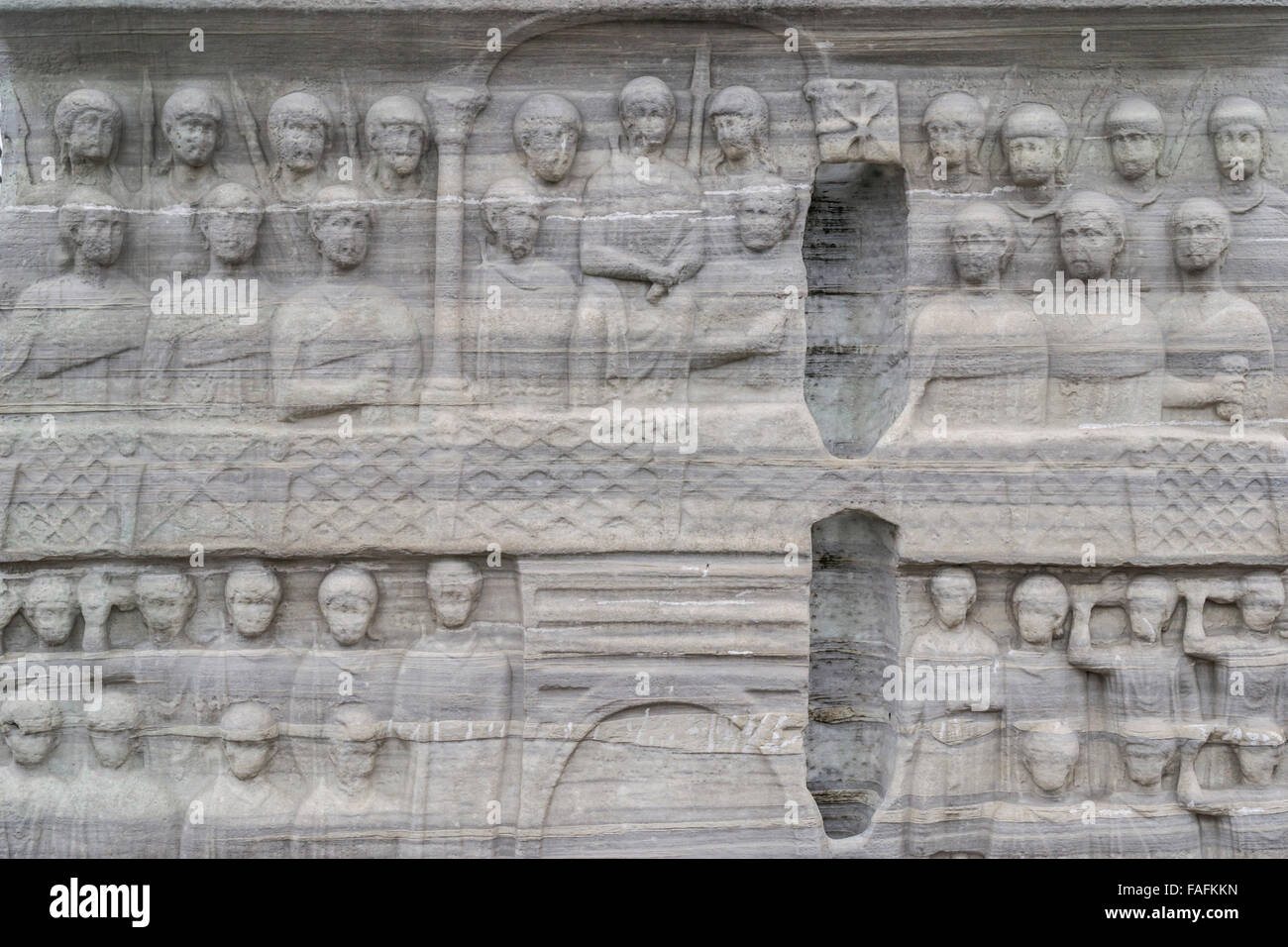 Turkey travel - Istanbul. Christian relief carving on the monument to ...