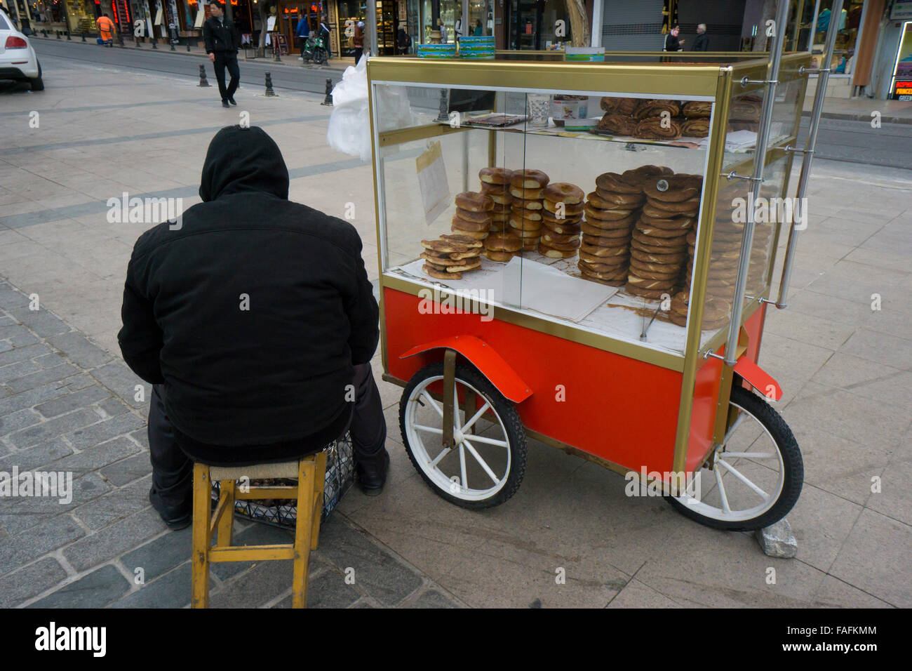Turkey travel - Istanbul. Fast food, street food, bakery Stock Photo ...