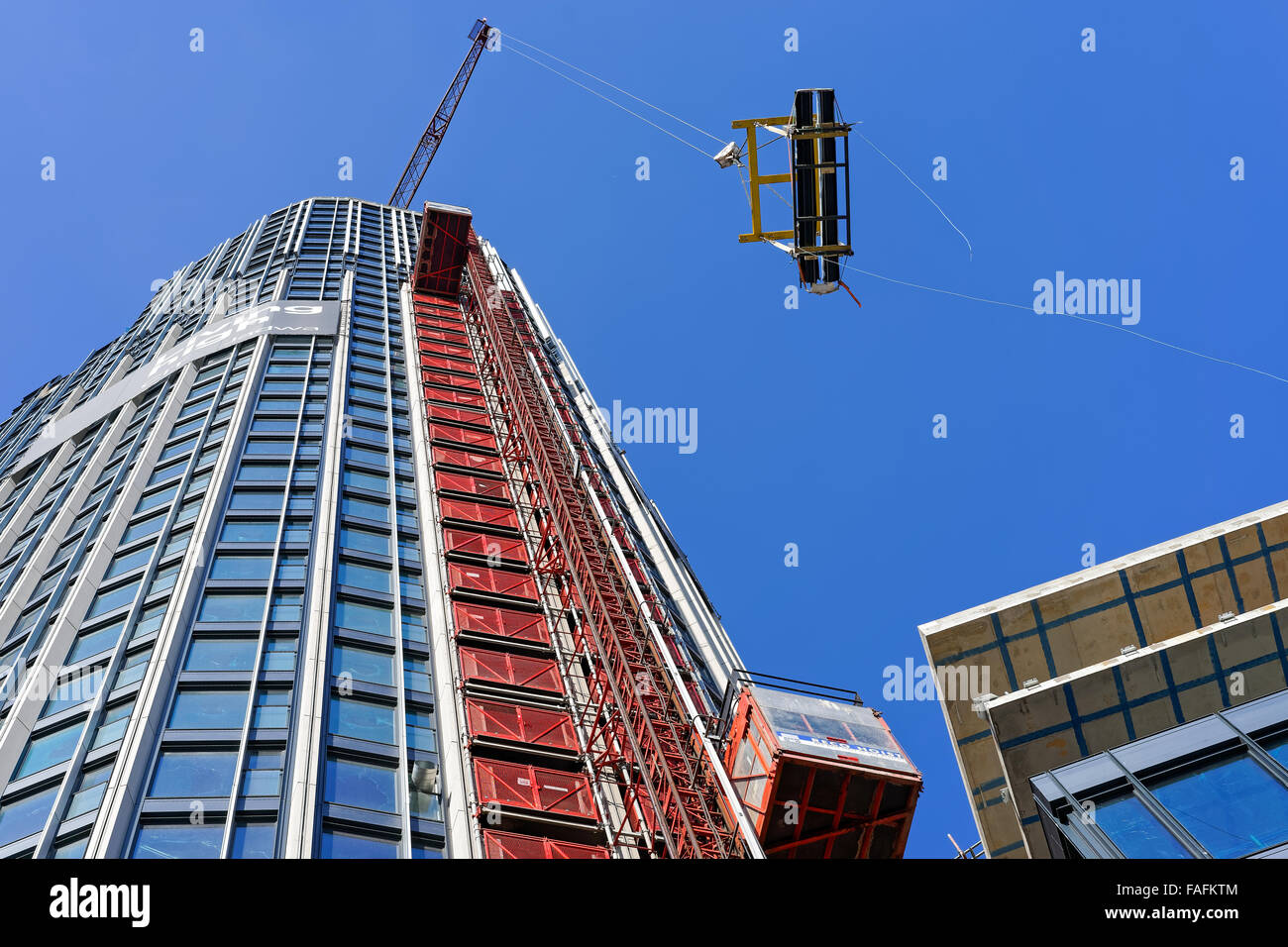 Construction of the South Bank Tower in London Stock Photo - Alamy