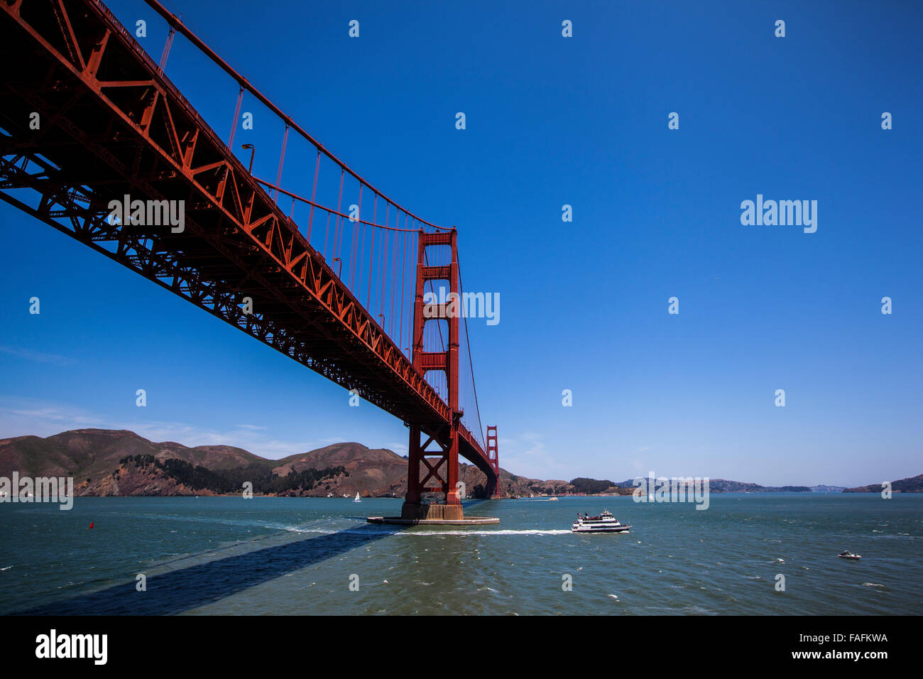 Under the Golden Gate bridge Stock Photo - Alamy