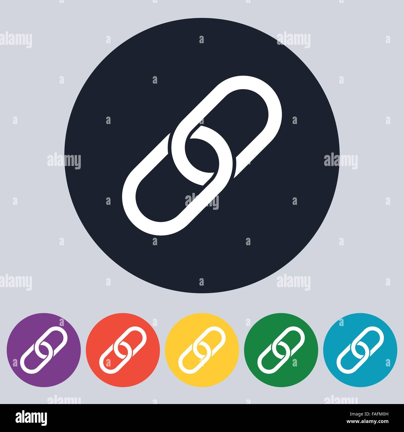 Hyperlink icon vector hi-res stock photography and images - Alamy