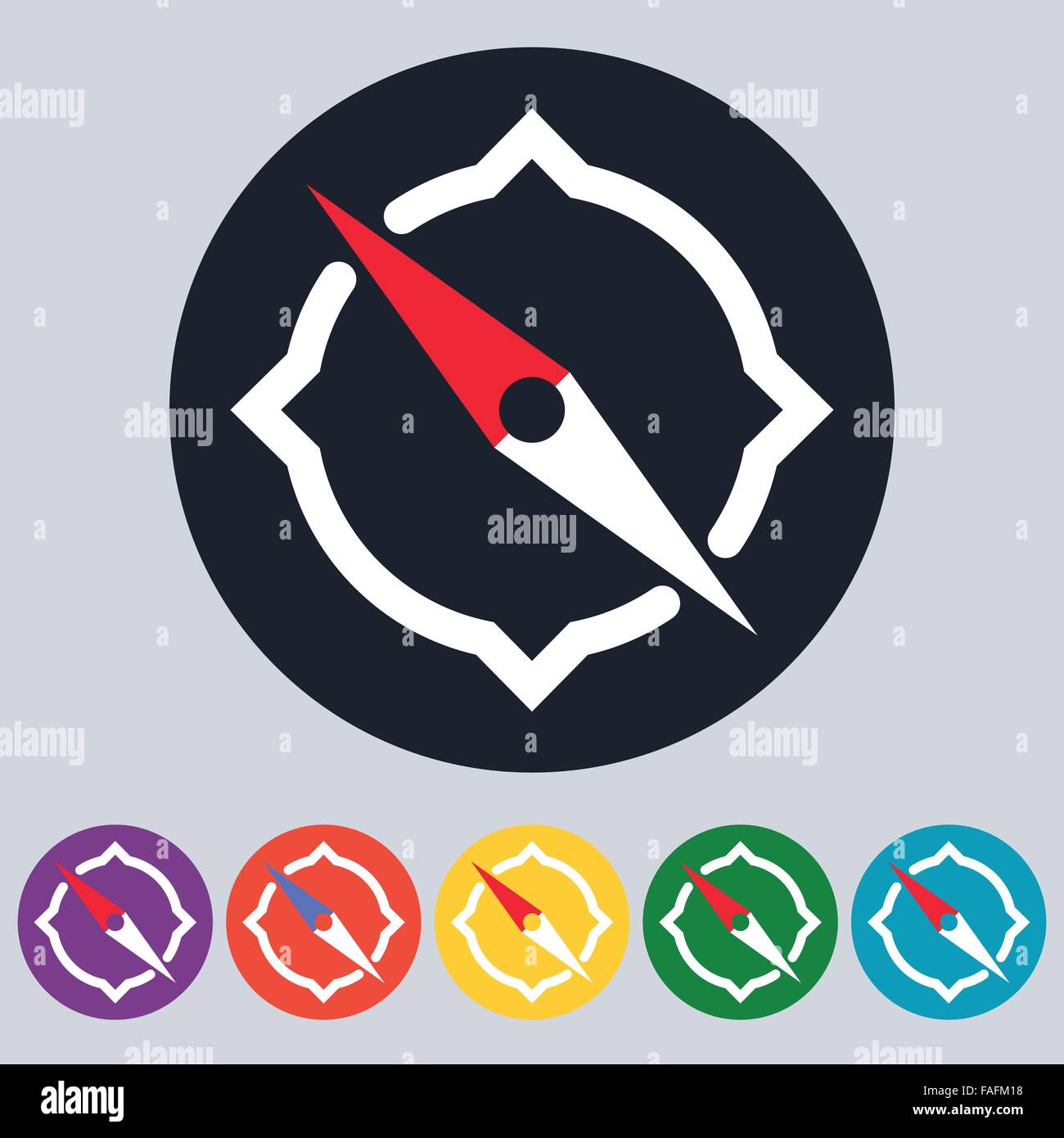 Stock Vector Linear icon compass Stock Vector Image & Art - Alamy