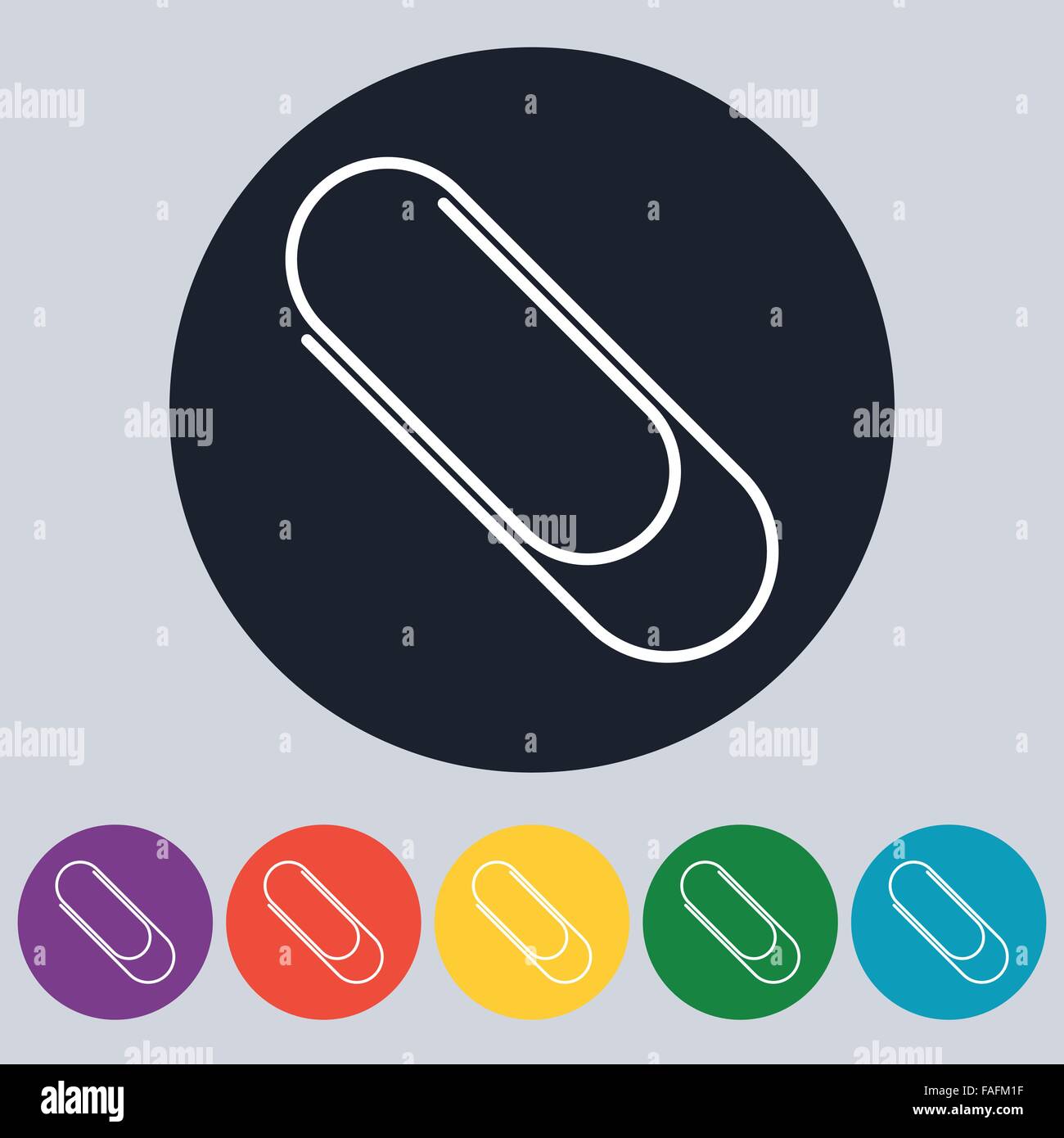 Stock Vector Linear icon paperclip Stock Vector Image & Art - Alamy