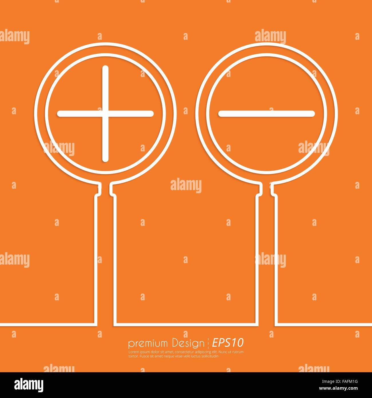 Increase decrease options Stock Vector Images - Alamy