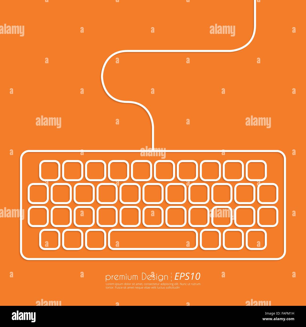 Close up keyboard screen Stock Vector Images - Alamy