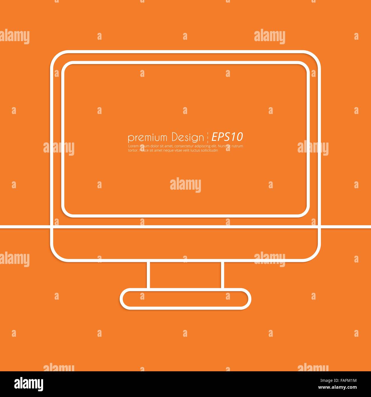 Stock Vector Linear icon computer Stock Vector Image & Art - Alamy