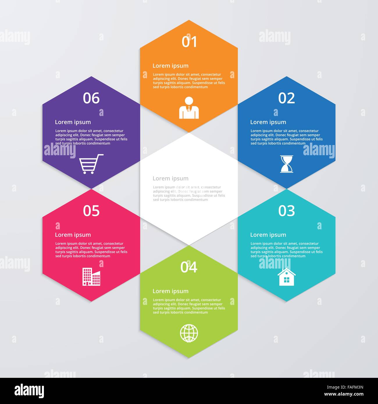 Vector illustration infographics six options Stock Vector Image & Art ...