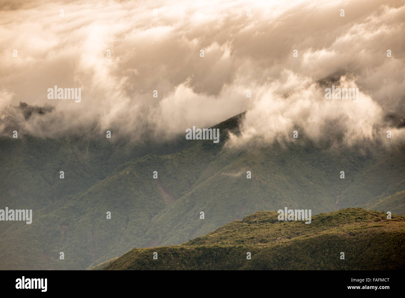 Mountain top scenic view on the island of Madeira Stock Photo - Alamy