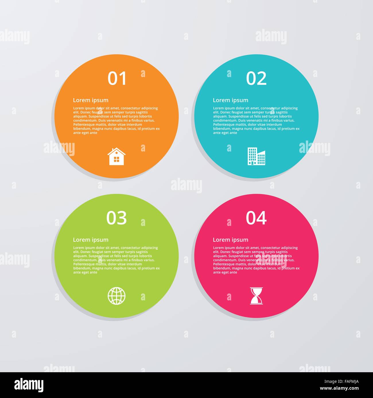 Vector illustration infographics four options Stock Vector Image & Art ...