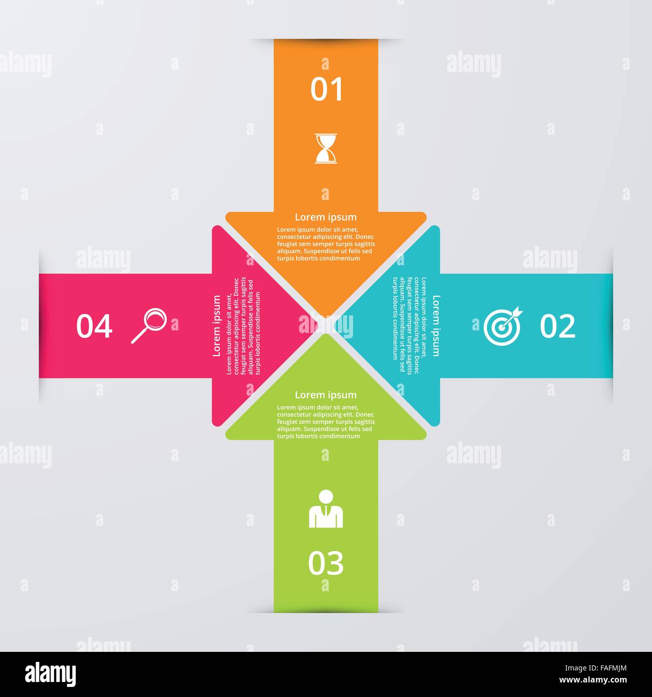 Vector illustration infographics four options Stock Vector Image & Art ...