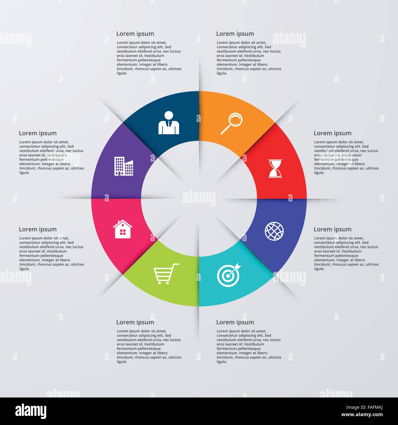 Vector illustration infographics eight options Stock Vector Image & Art ...