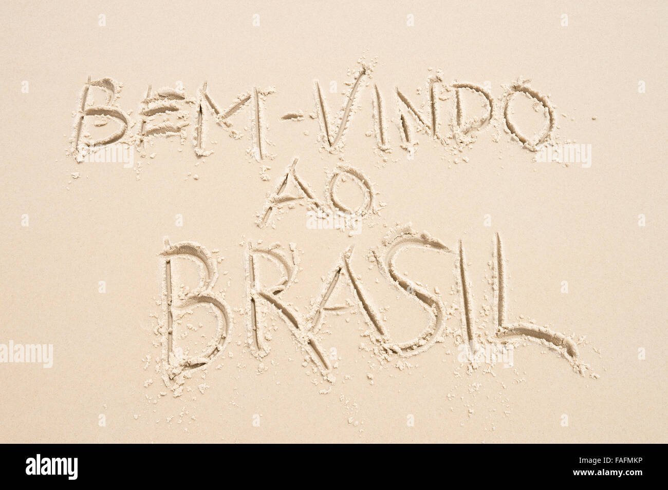 Brazil Bem-vindo ao Brasil (Welcome to Brazil) message in Portuguese ...