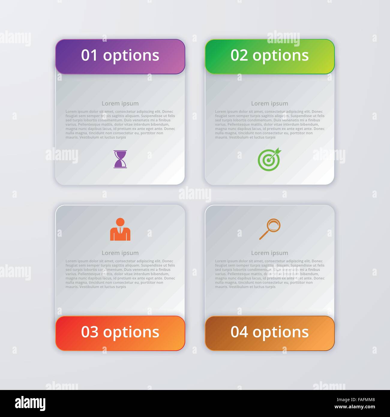 Vector illustration infographics four options Stock Vector Image & Art ...