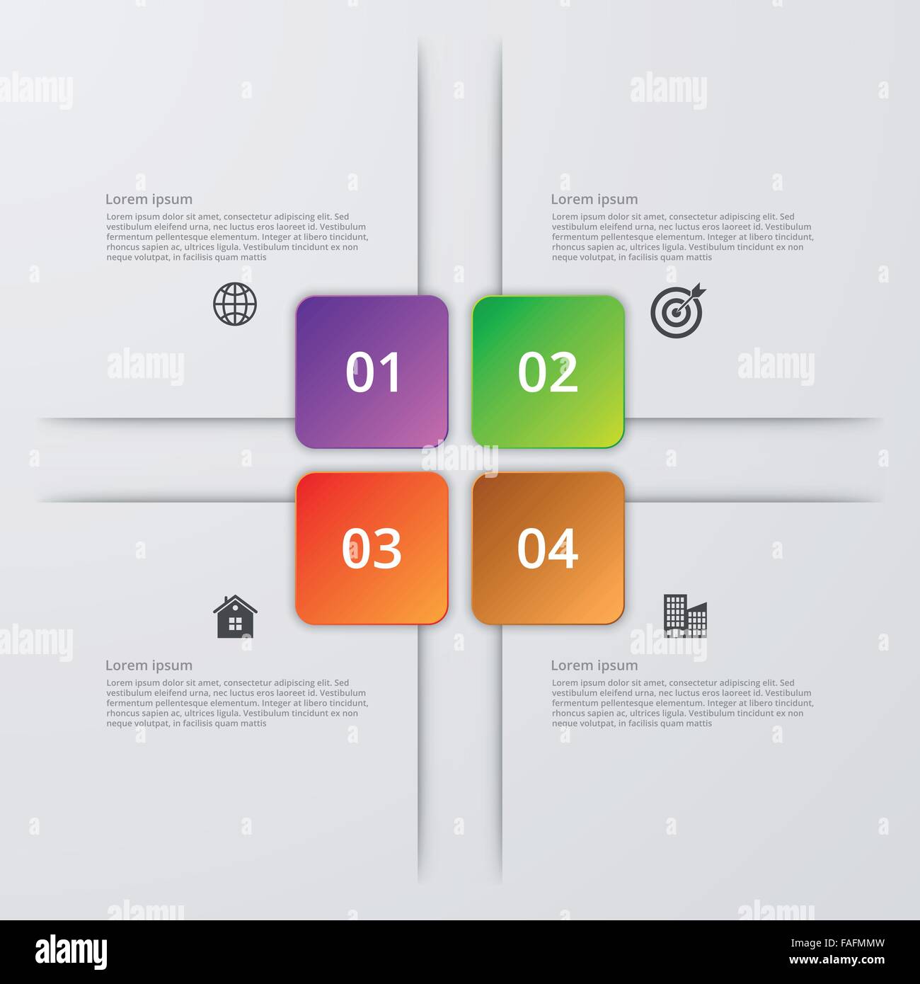 Vector illustration infographics four options Stock Vector Image & Art ...