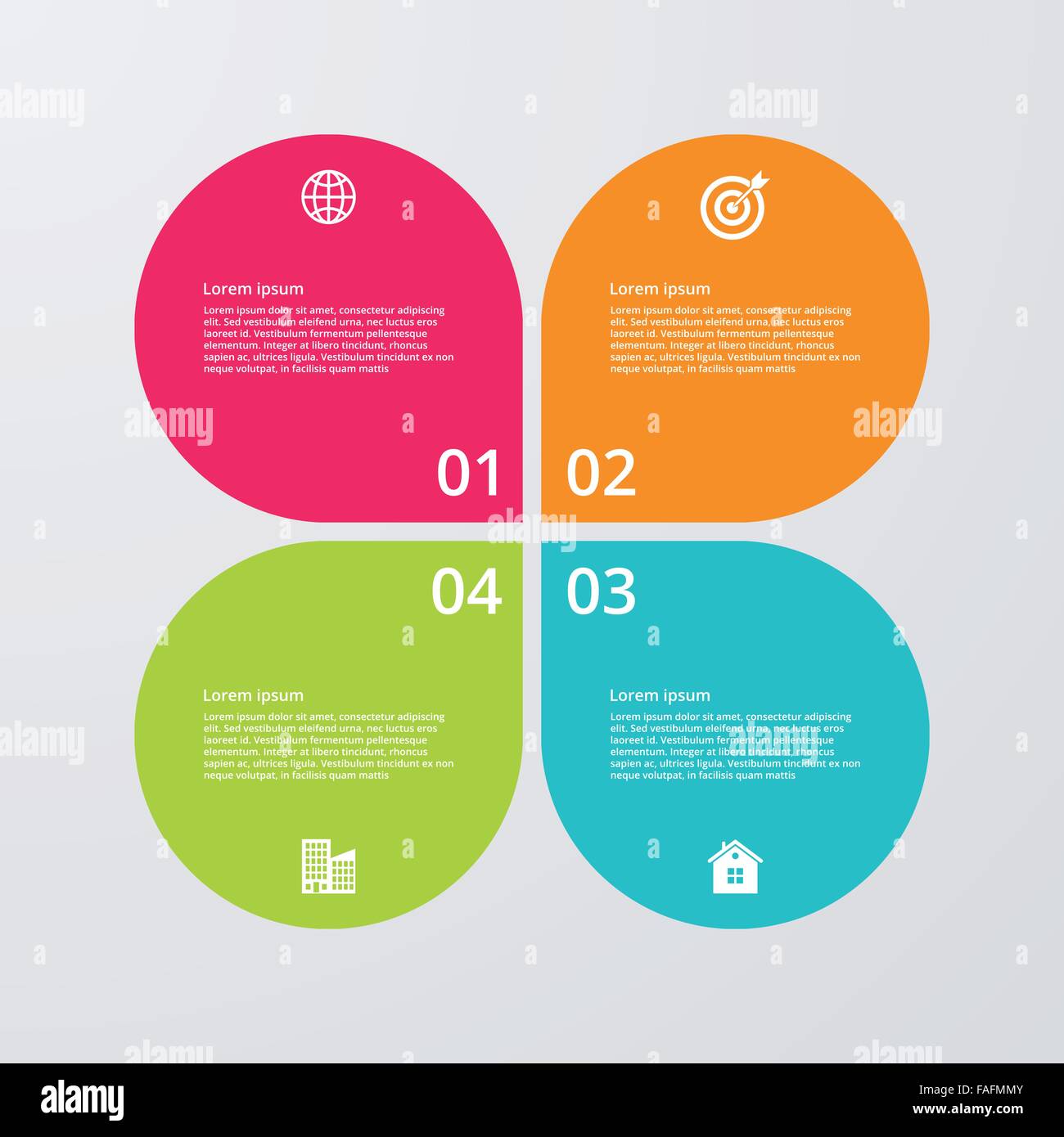 Vector illustration infographics four options Stock Vector Image & Art ...