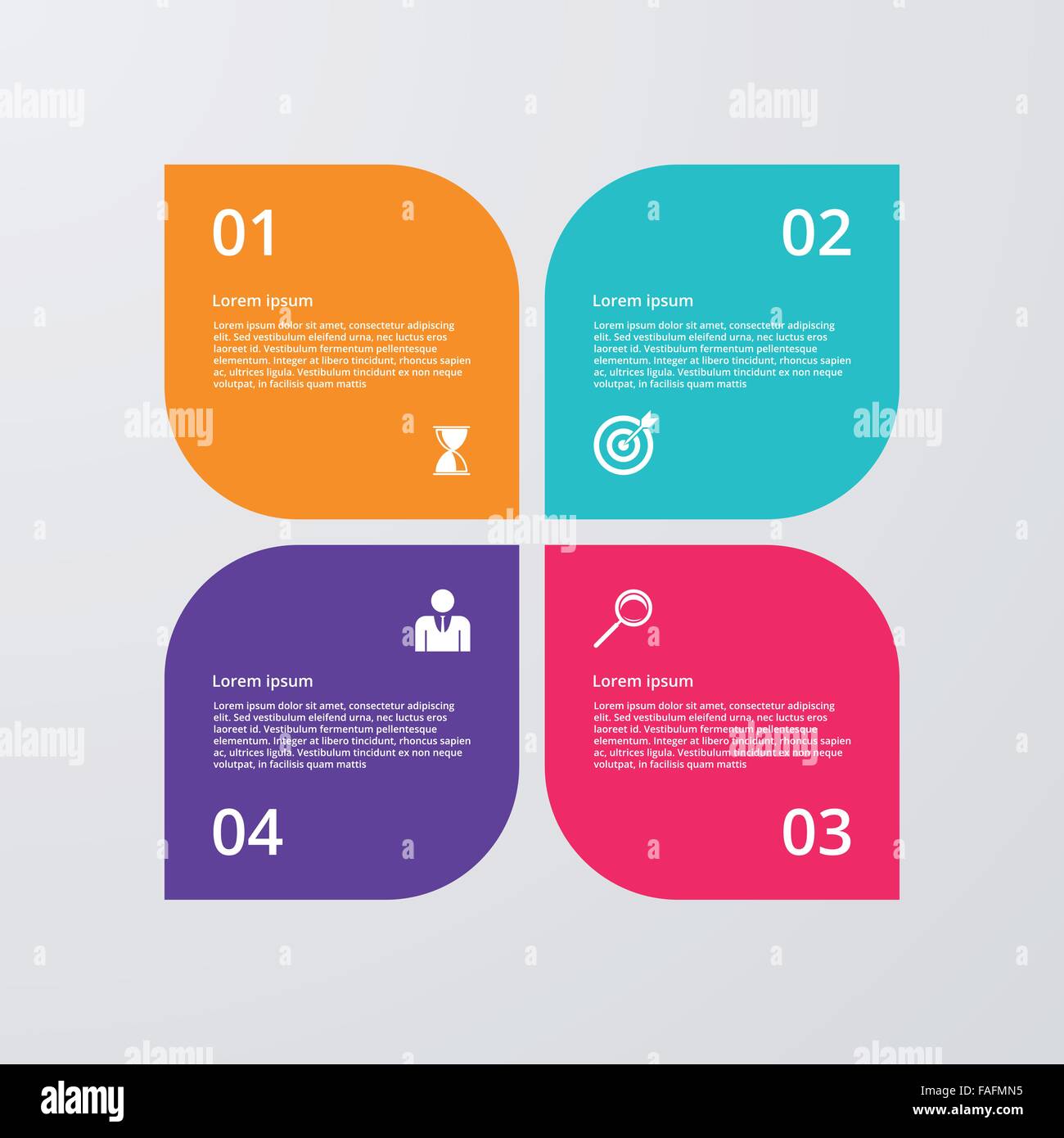 Vector illustration infographics four options Stock Vector Image & Art ...