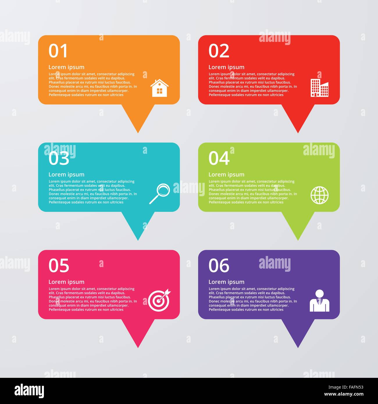 Vector illustration infographics six options Stock Vector Image & Art ...