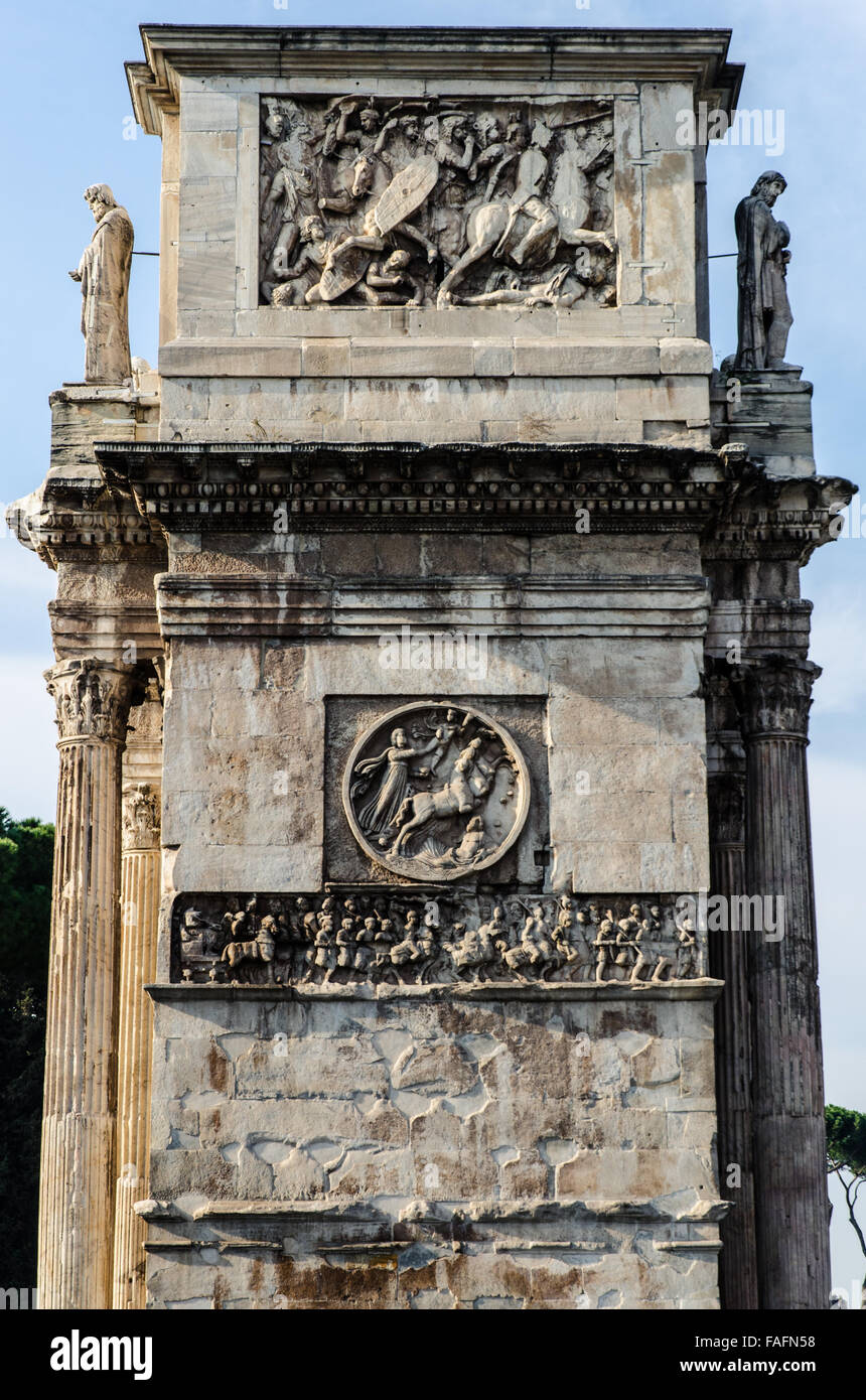 The Arch of Constantine is a triumphal arch in Rome, situated between ...