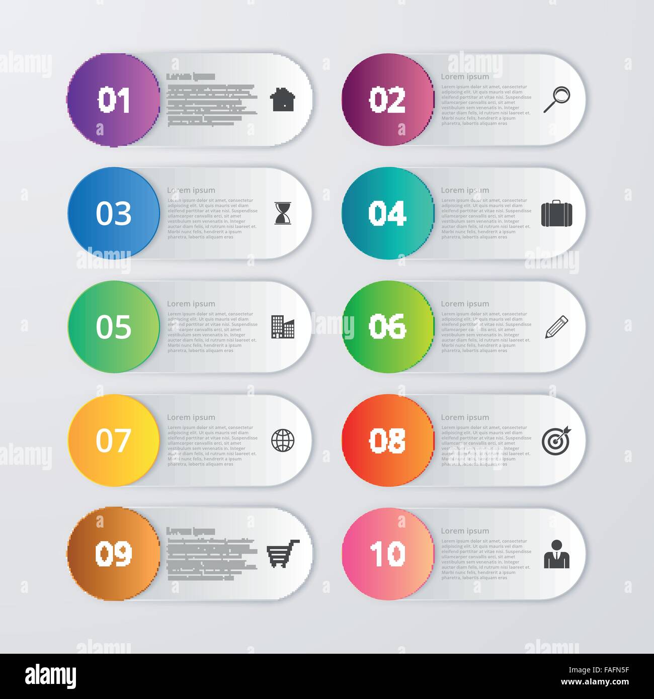 Vector illustration infographics ten options Stock Vector Image & Art ...