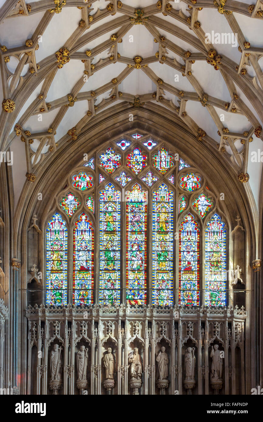 14th century medieval stained glass window hi-res stock photography and ...