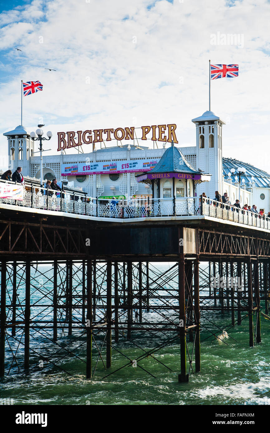 View of Brighton pier Stock Photo - Alamy