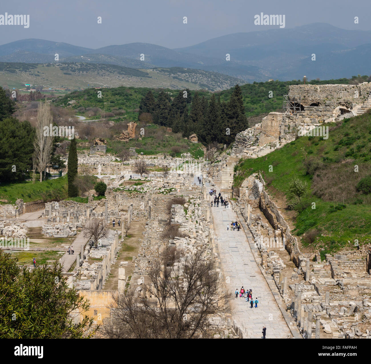 Turkey travel - the city of Ephesus, ancient Efes Stock Photo - Alamy