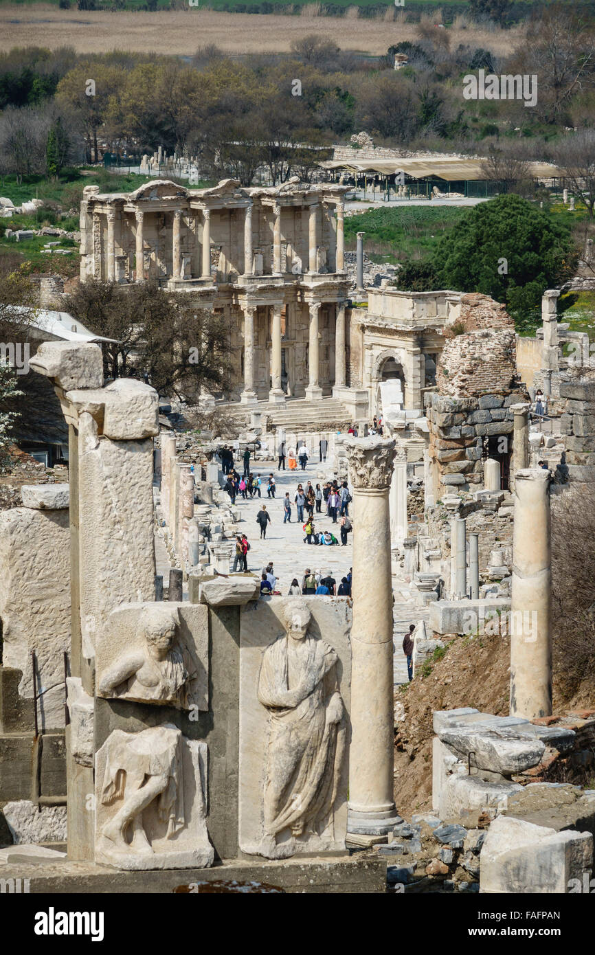 Turkey travel - the city of Ephesus, ancient Efes Stock Photo - Alamy