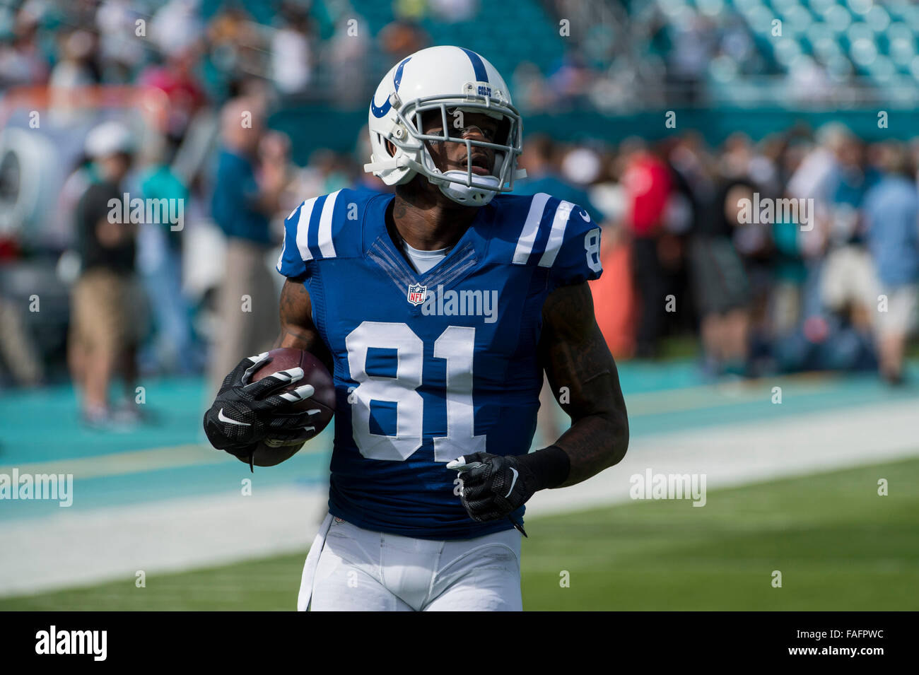 Miami Gardens FL, USA. 27th Dec, 2015. Andre Johnson #81 of the ...