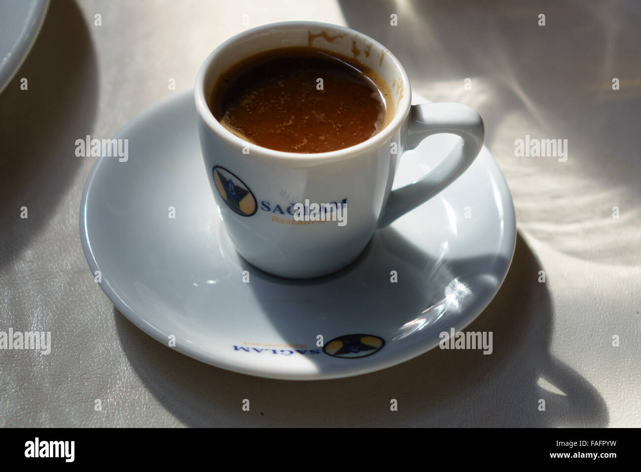 Turkey travel - strong black Turkish coffee Stock Photo - Alamy