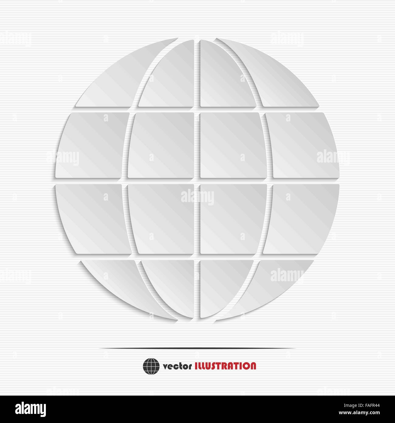 Flat globe icon Stock Vector Images - Alamy