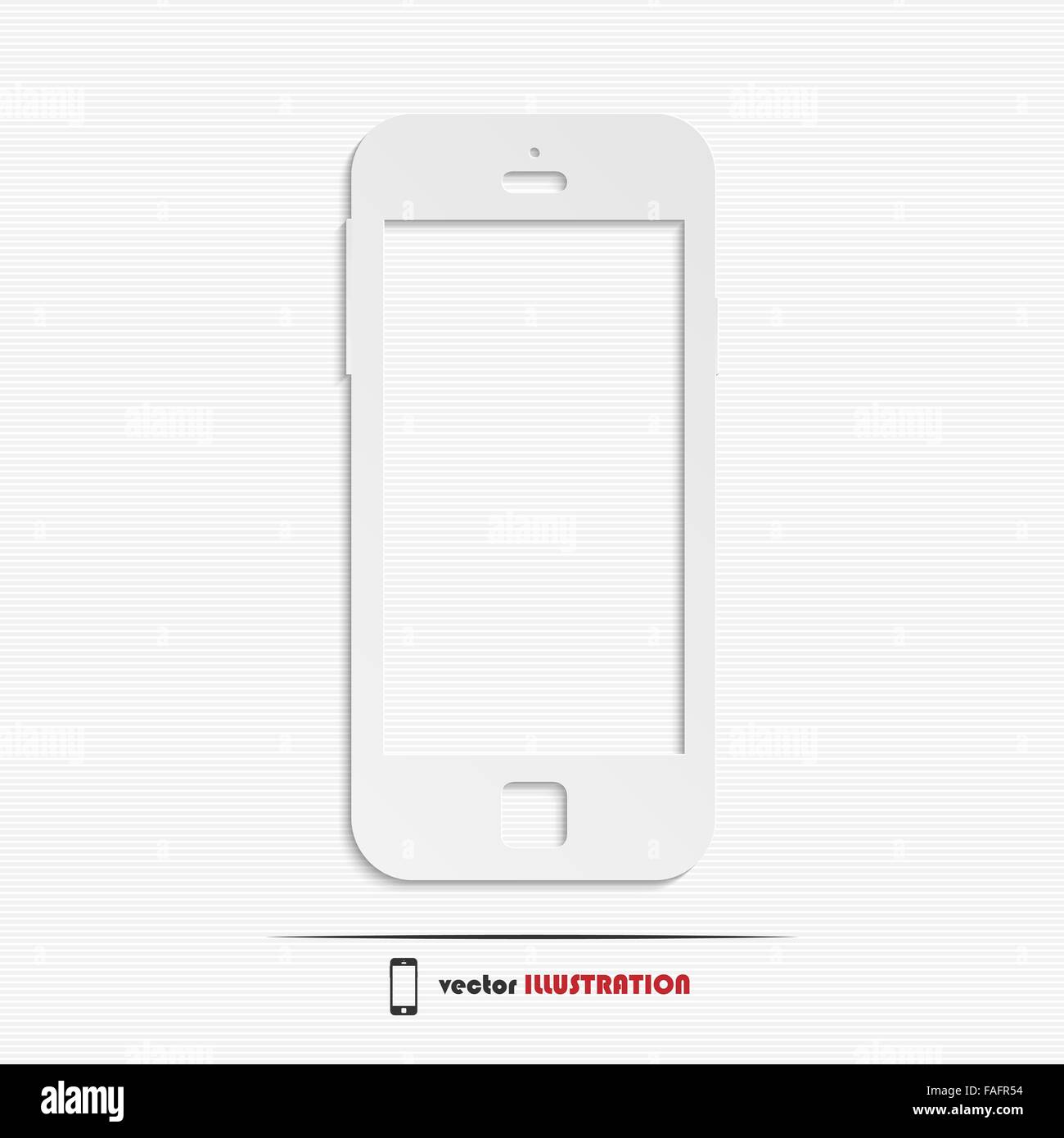 Mobile phone icon vector vectors Cut Out Stock Images & Pictures - Alamy