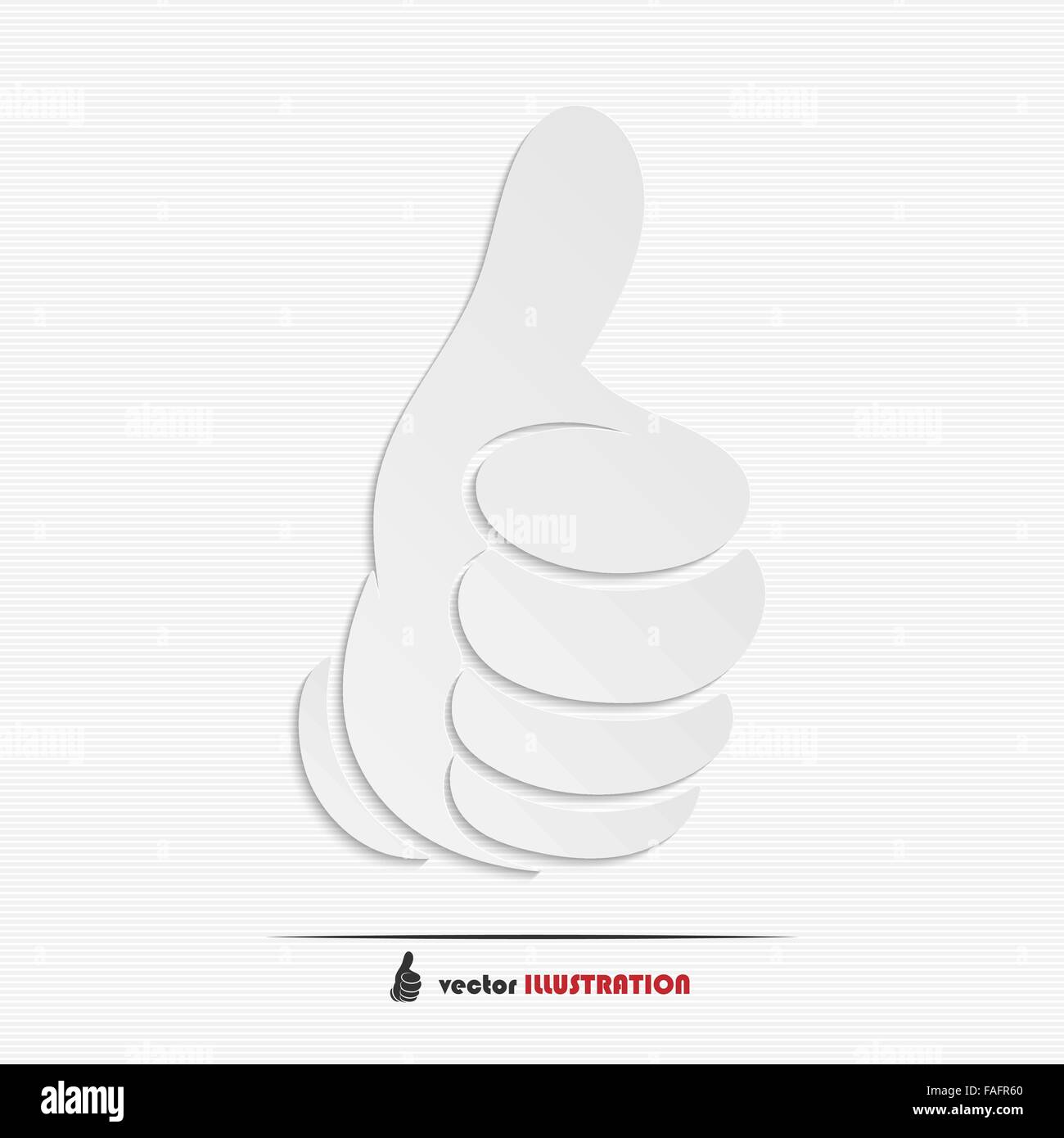 Abstract thumbs-up web icon for your design Stock Vector Image & Art ...