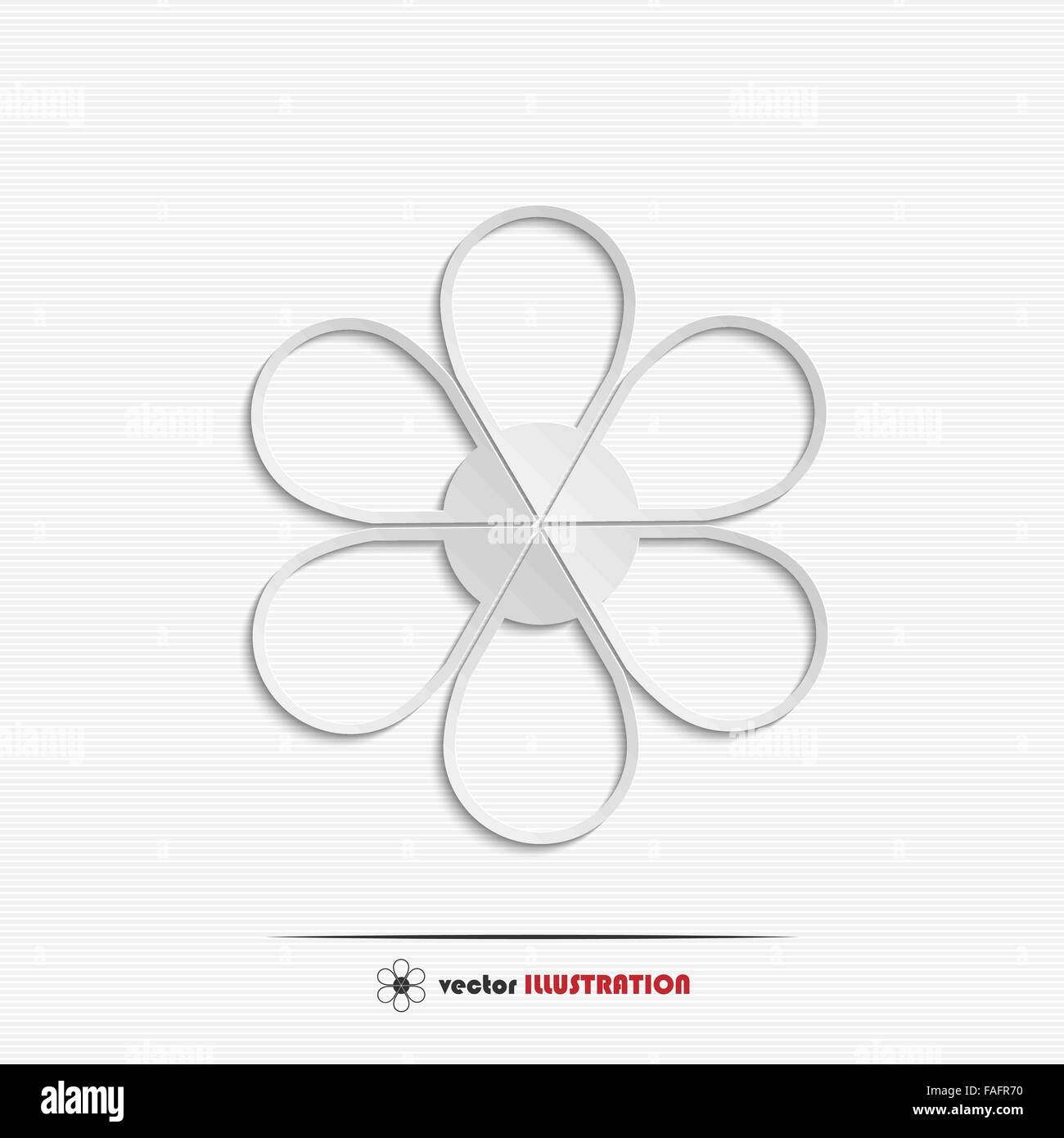 White paper flower Stock Vector Images - Alamy