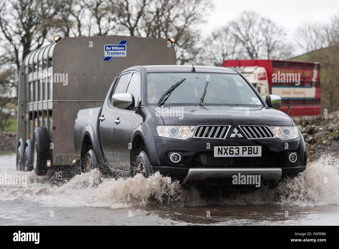 Traffic travelling down the A684 faced difficult conditions with ...