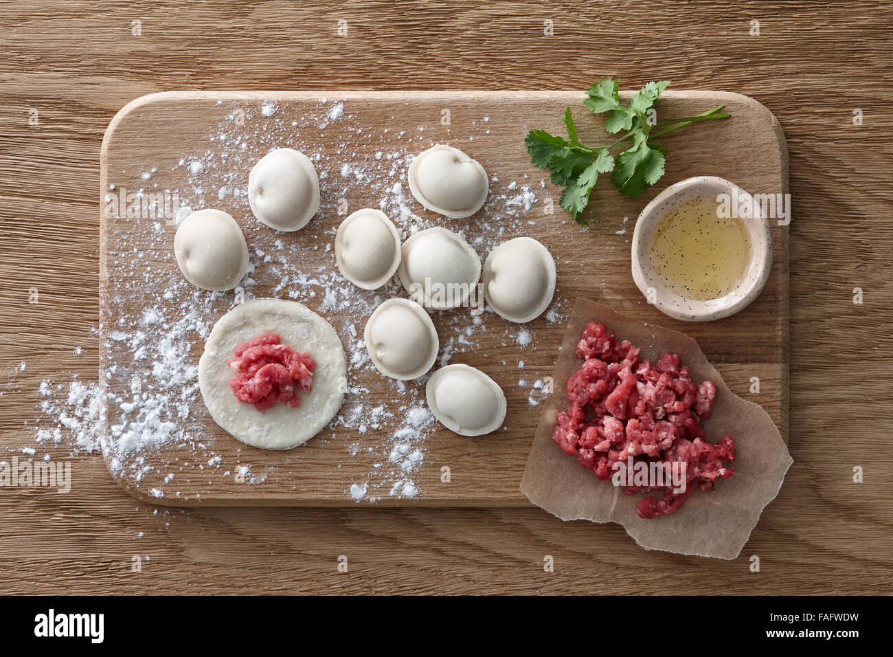 Dumplings ground beef hi-res stock photography and images - Alamy