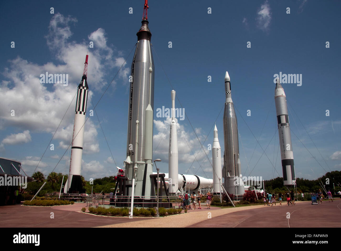 Kennedy Space Center NASA Rocket Garden Stock Photo - Alamy