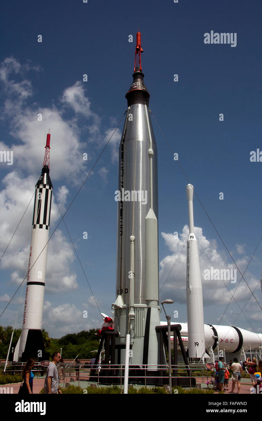 Kennedy Space Center NASA Rocket Garden Stock Photo - Alamy