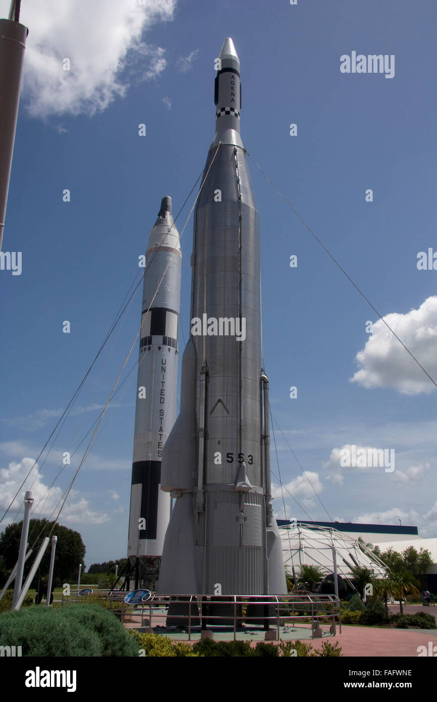 Kennedy Space Center NASA Rocket Garden Stock Photo - Alamy
