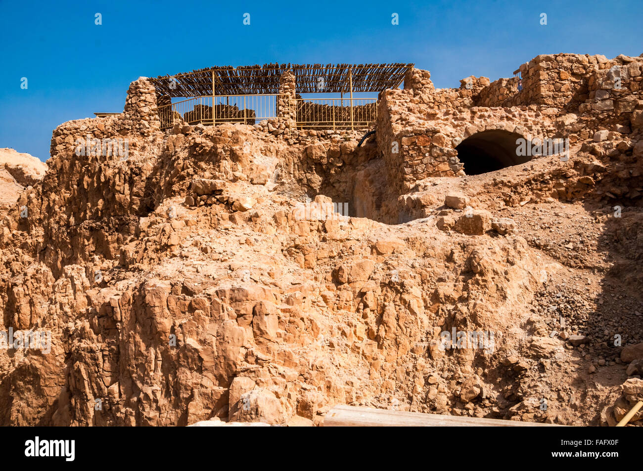 Masada - ancient fortress in the South of Israel, on the eastern edge ...