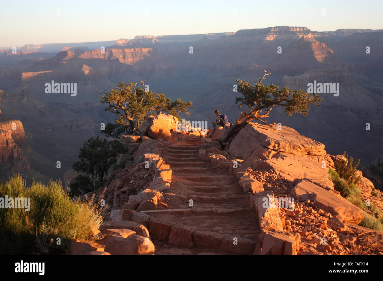 grand canyon lookout at sunrise Stock Photo - Alamy