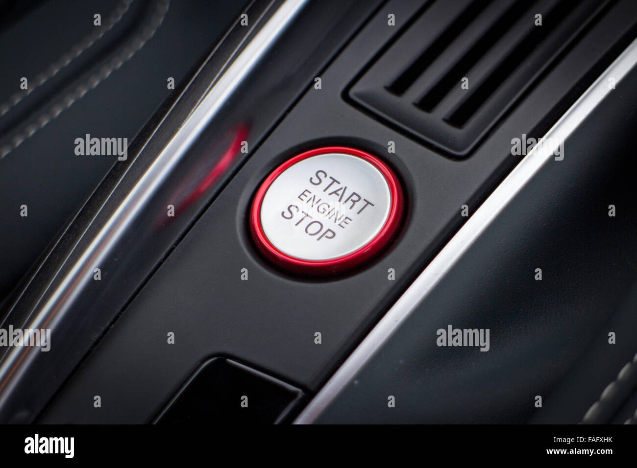 Start engine stop button in an audi car hi-res stock photography and ...