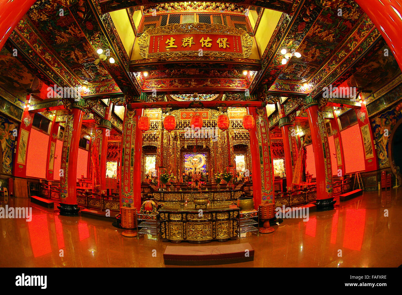Chi Ming Tang Temple, Lotus Pond, Kaohsiung, Taiwan Stock Photo - Alamy