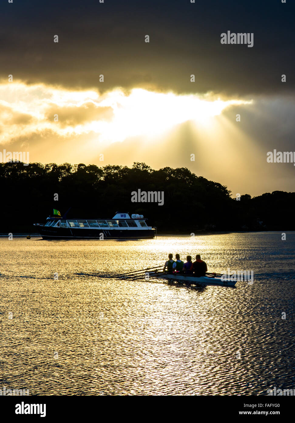 Quadruple scull rowing boat hi-res stock photography and images - Alamy
