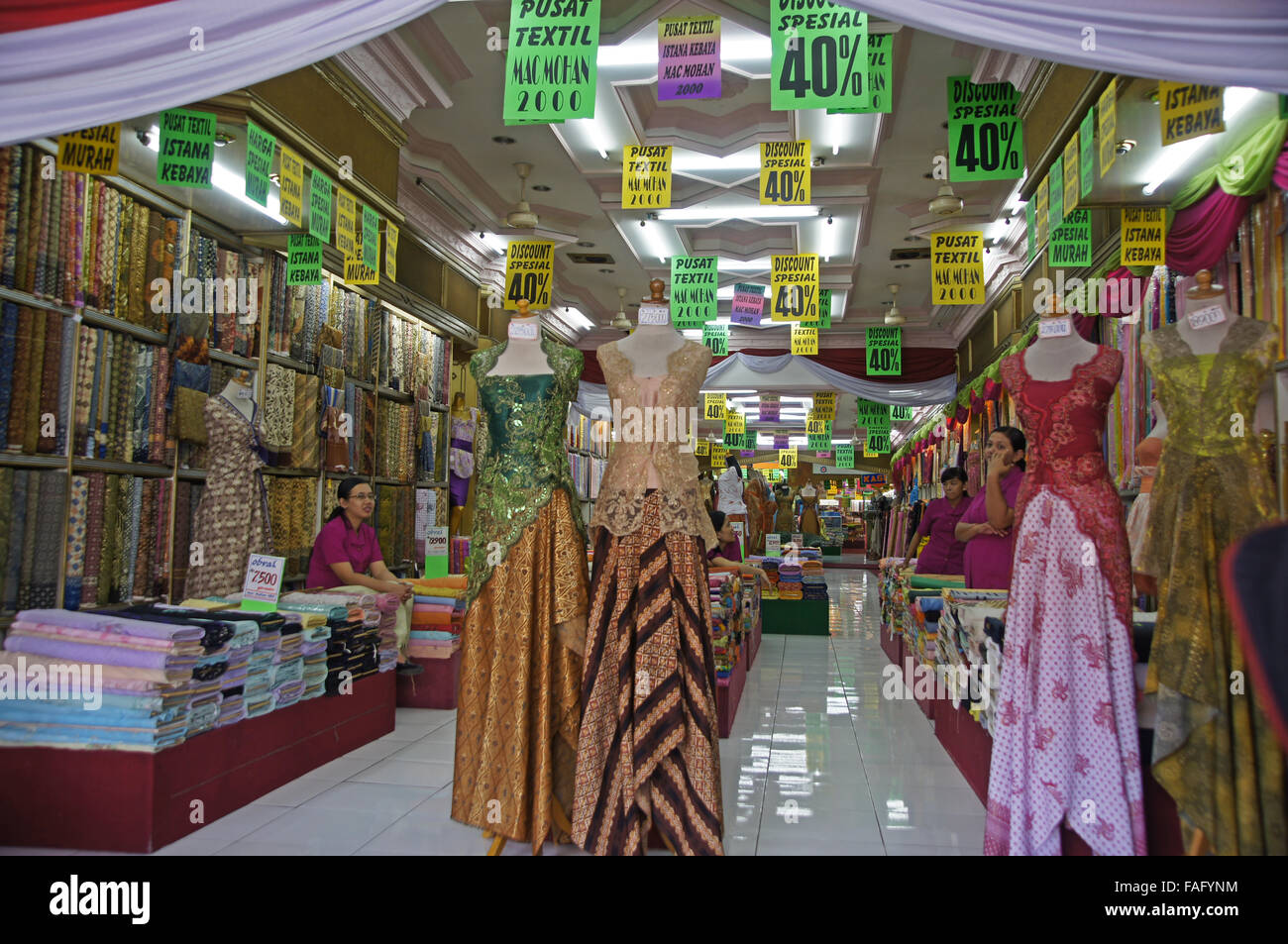 Batik fashion shop Stock Photo - Alamy