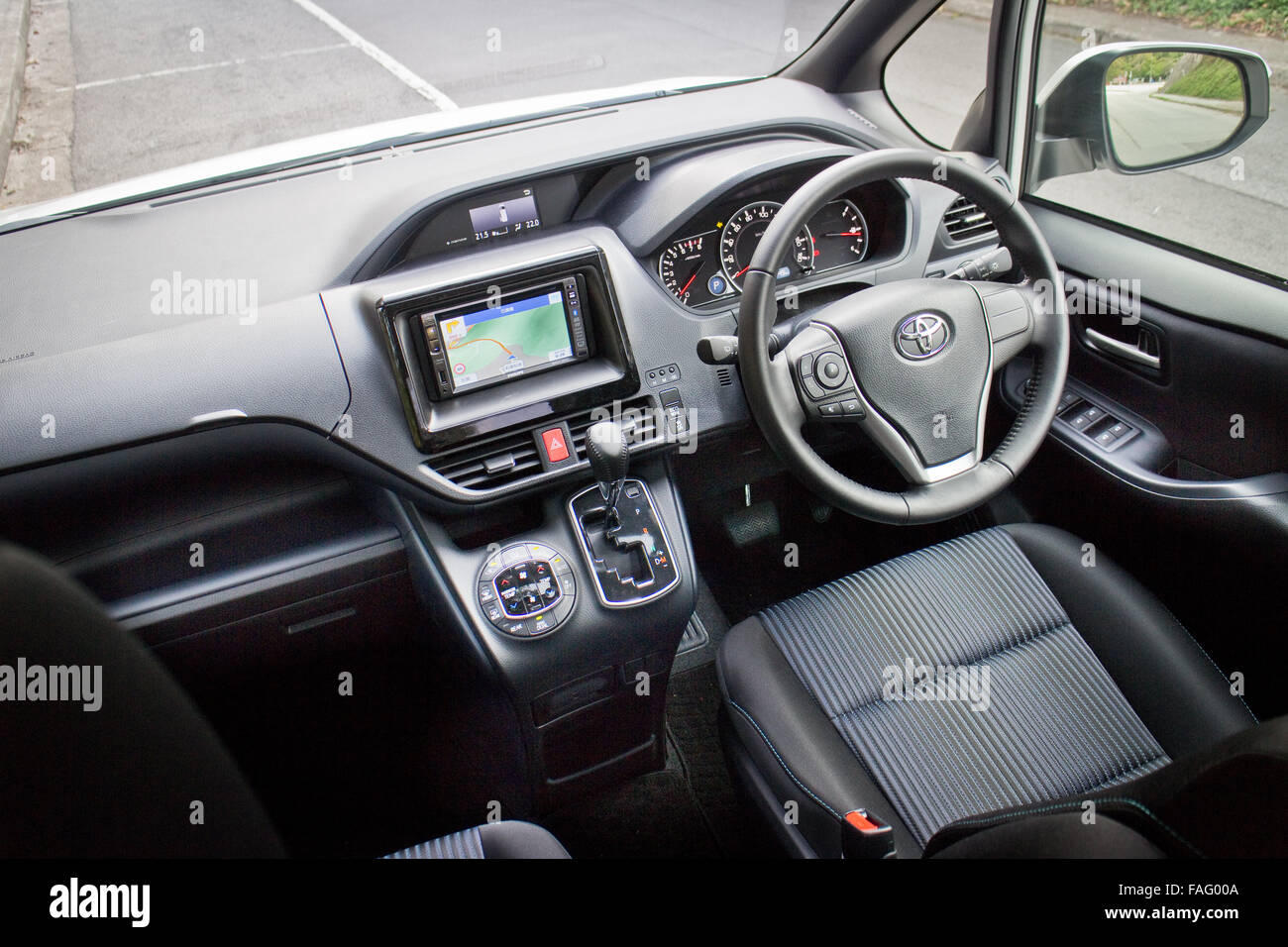 Hong Kong, China FEB 26, 2014 : Toyota Noah 2014 MPV interior on FEB 26 ...