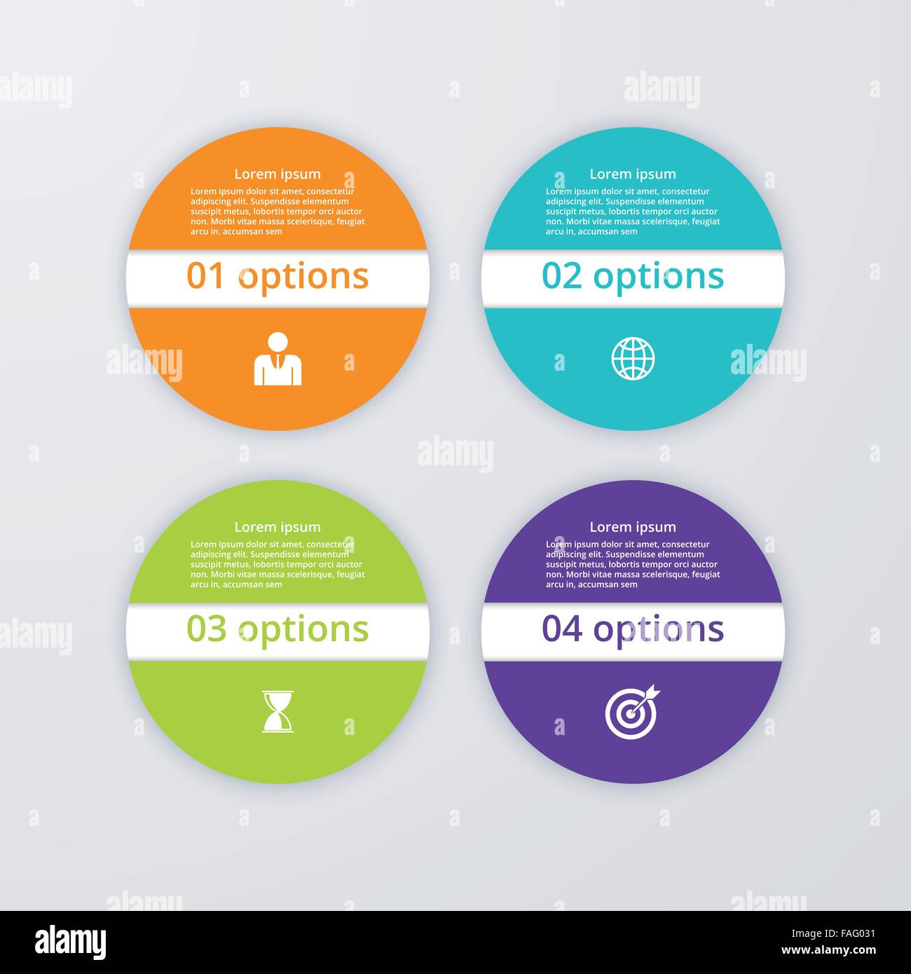Vector illustration infographics four options Stock Vector Image & Art ...