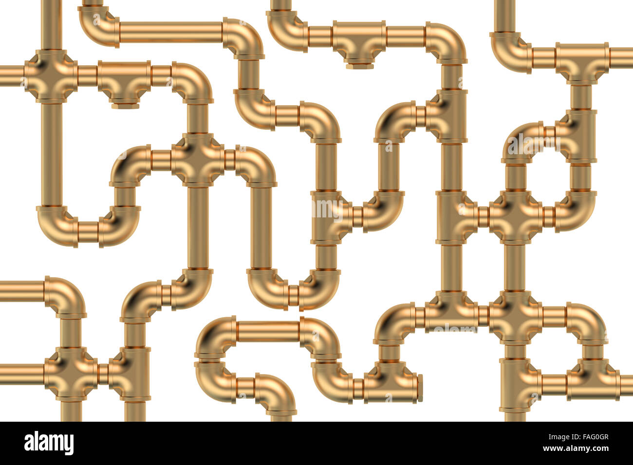 Brass and copper pipes hi-res stock photography and images - Alamy