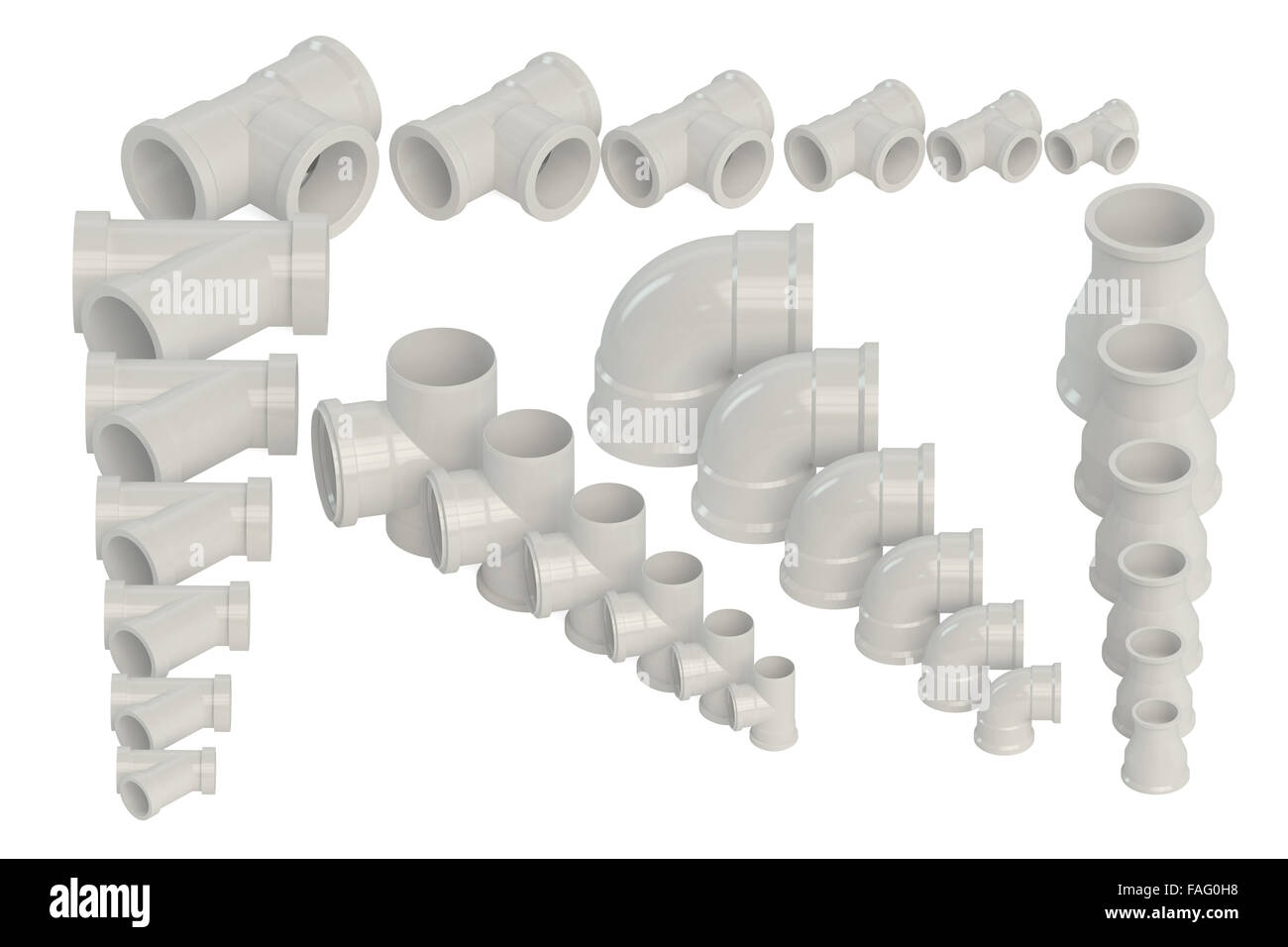 Pvc pipe fittings hi-res stock photography and images - Alamy